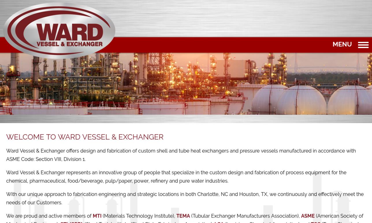 Ward Vessel and Exchanger Corporation | Heat Exchanger Manufacturers