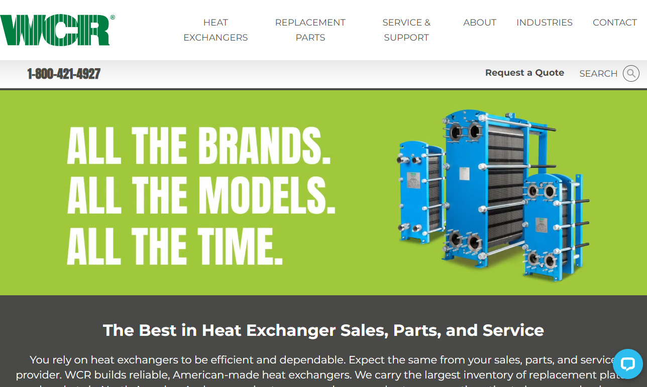 WCR Inc. | Heat Exchanger Manufacturers